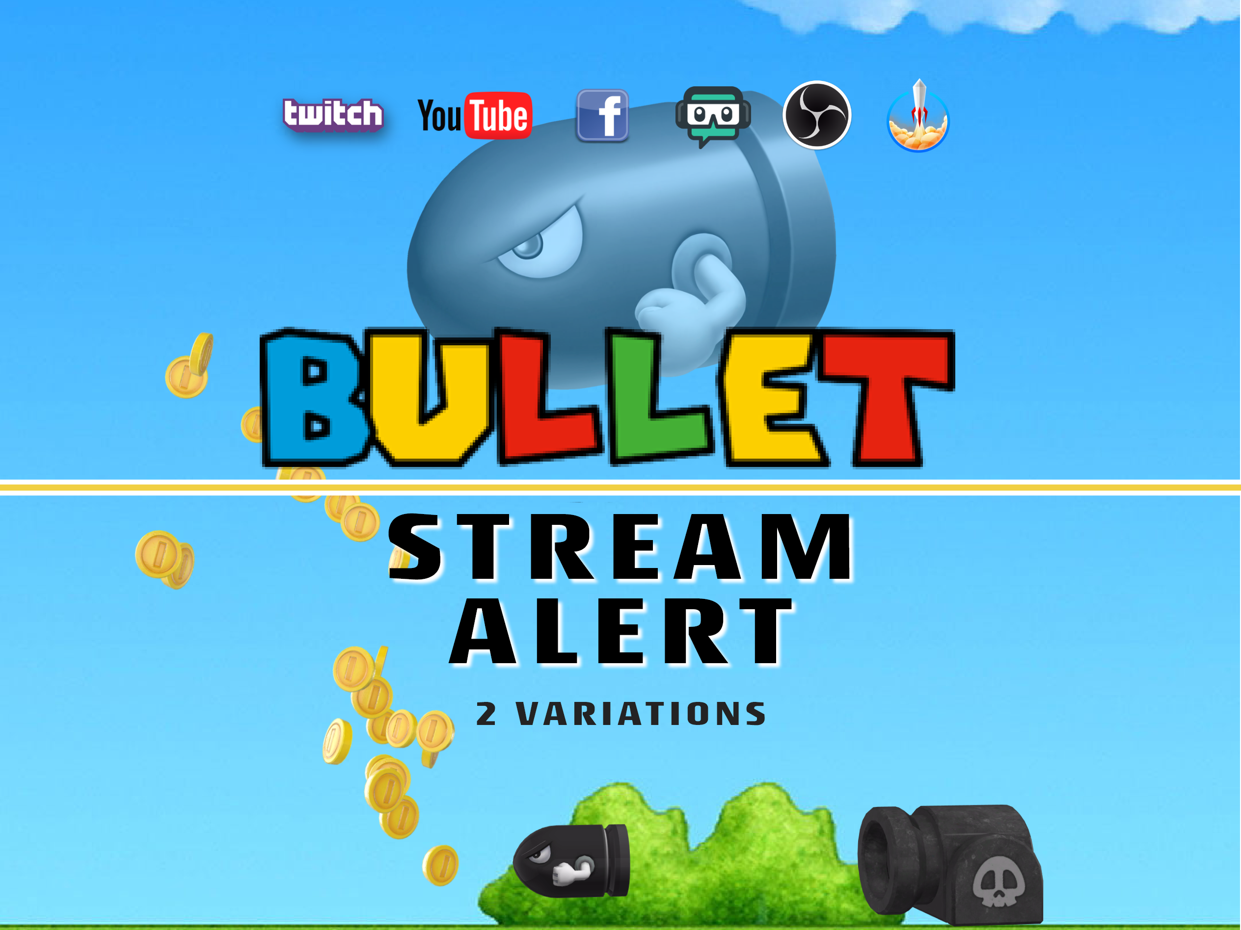 The Bullet Donation Stream Alert – PixelsLucky